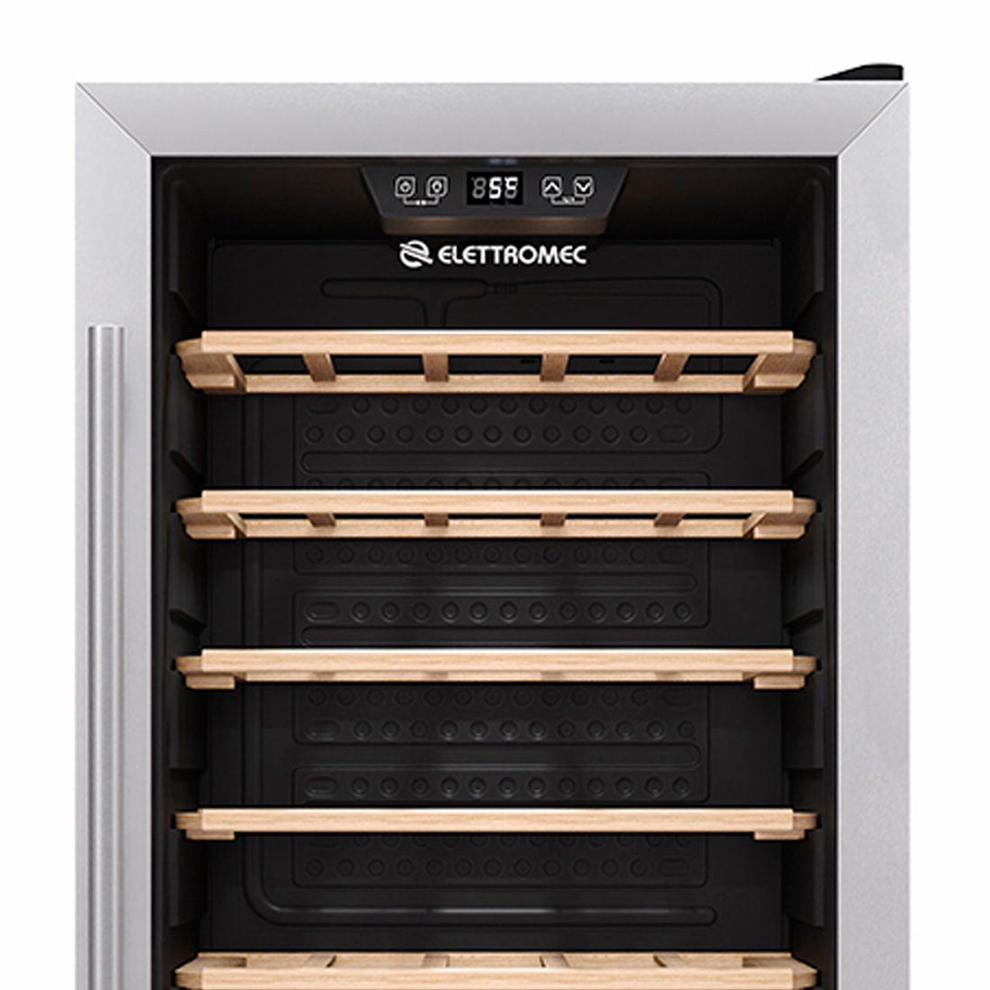 ADEGA ELETTROMEC 34 GARRAFAS FREESTANDING INOX CV-1FS-34-XV-2ATA – 220v – VHS Eletro