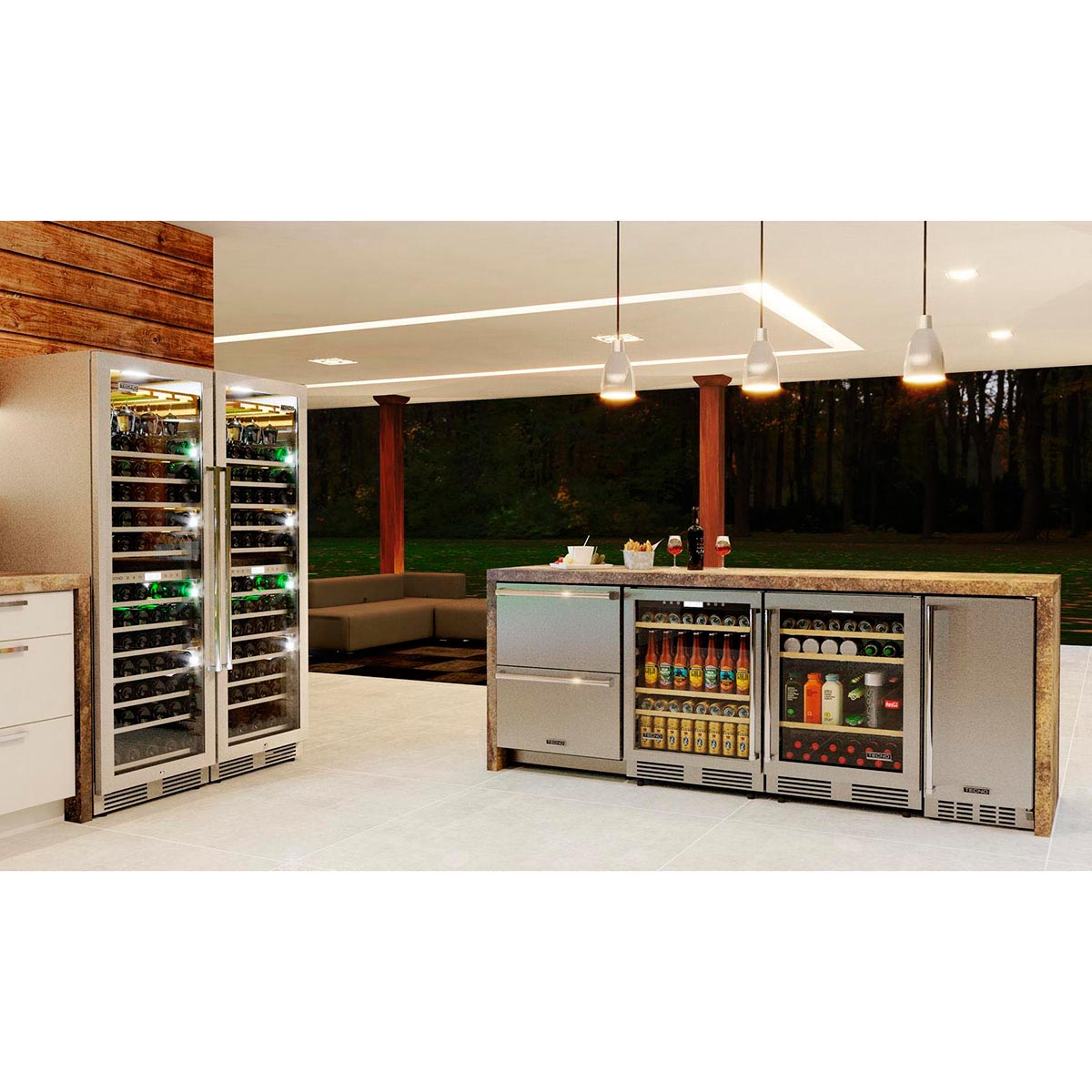 FRIGOBAR TECNO PROFESSIONAL TR14 BVDB - 136 Litros - VHS Eletro